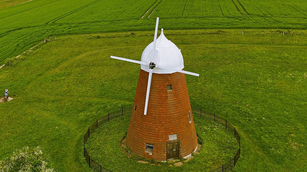 Halnaker Windmill drone video in Chichester - YouTube