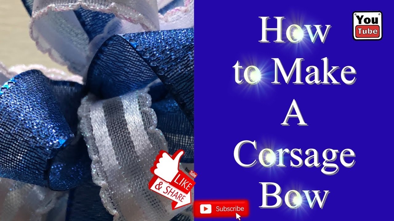 How to make a corsage bow - YouTube