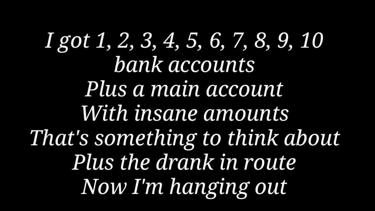 Lil Wayne - Bank Account (Lyric Video) | Dedication 6 - YouTube