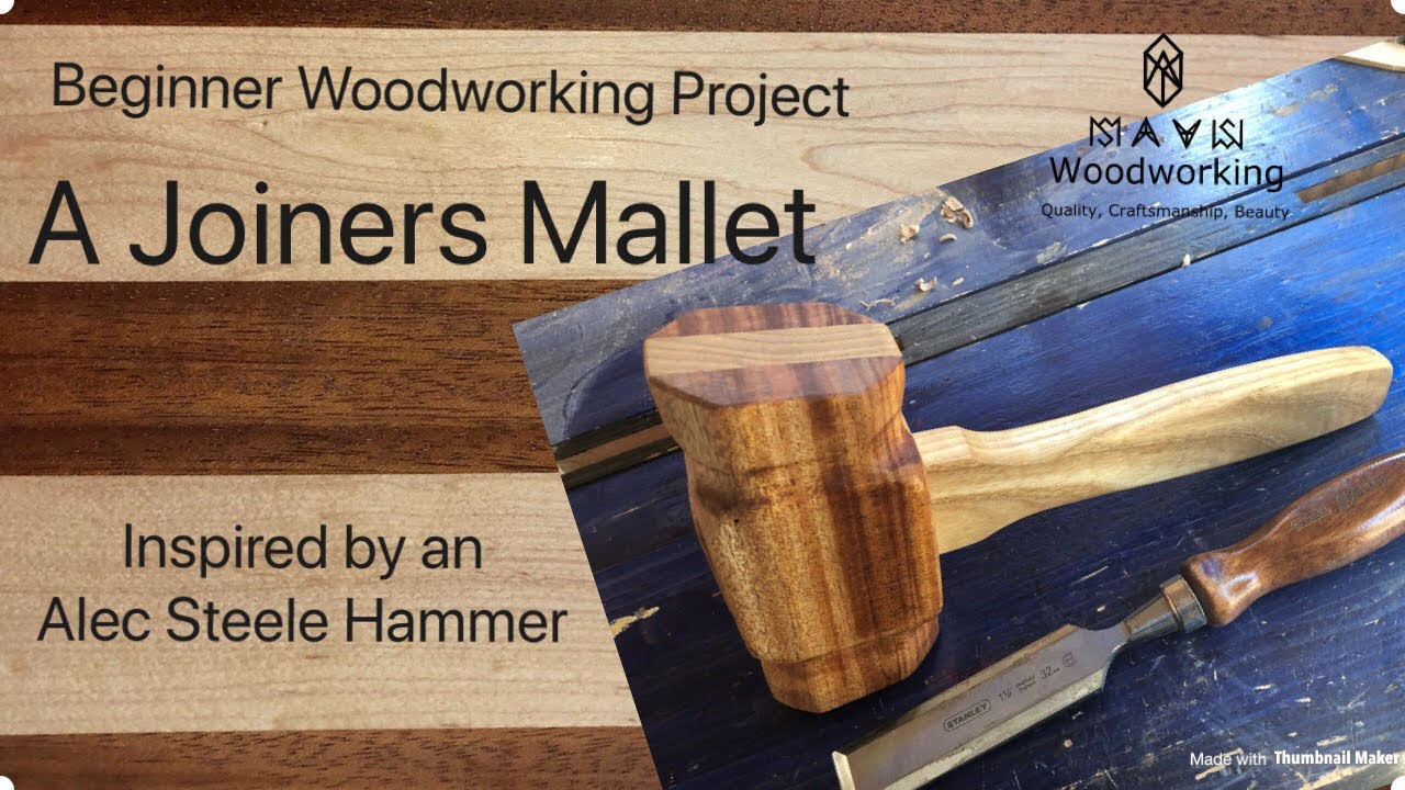 How to Make A Joiners Mallet (inspired by an Alec Steele hammer) - YouTube