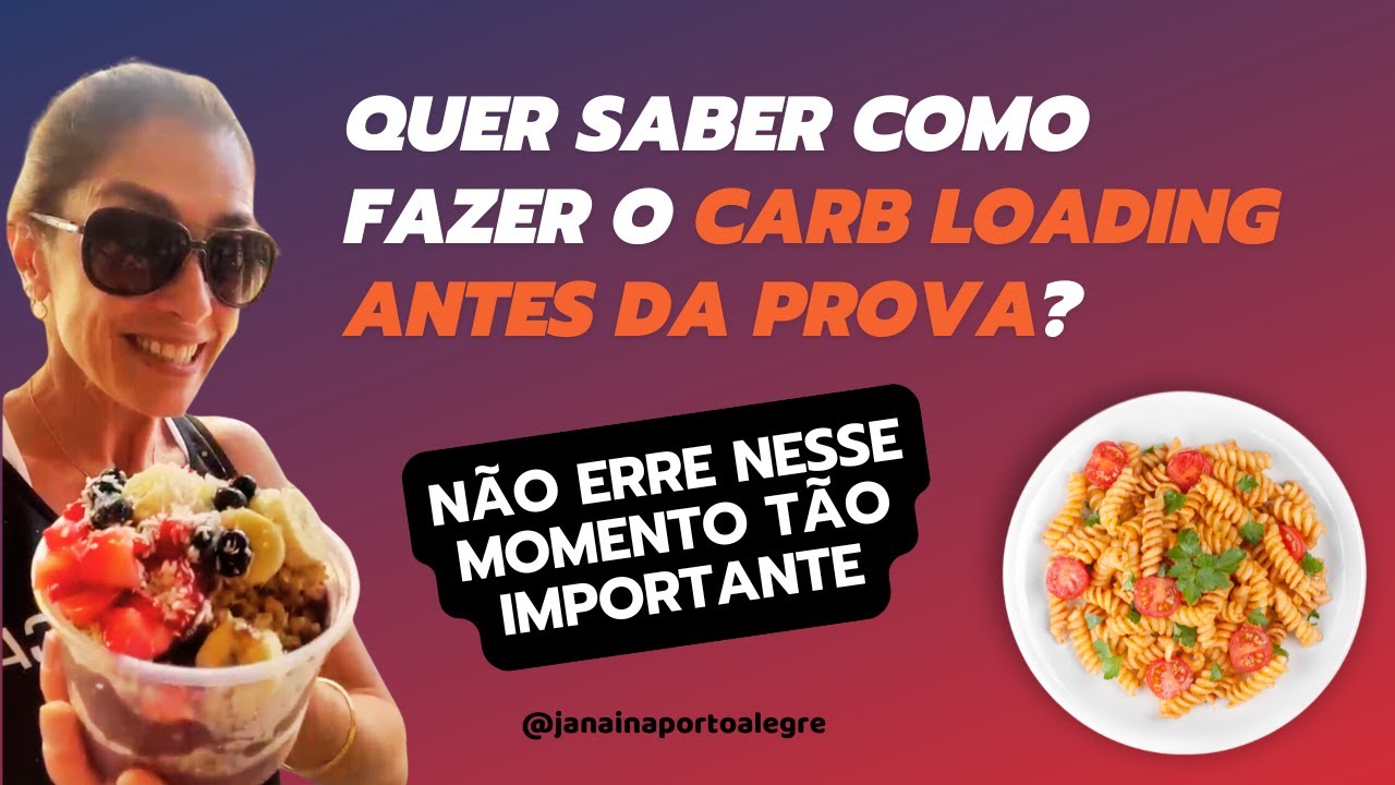 Performance no esporte com o CARBO LOADING correto - YouTube