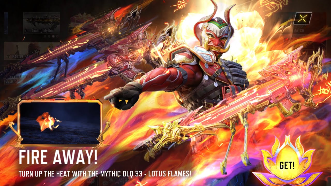 Unboxing the Mythic DLQ 33 Lotus Flames in COD Mobile - YouTube