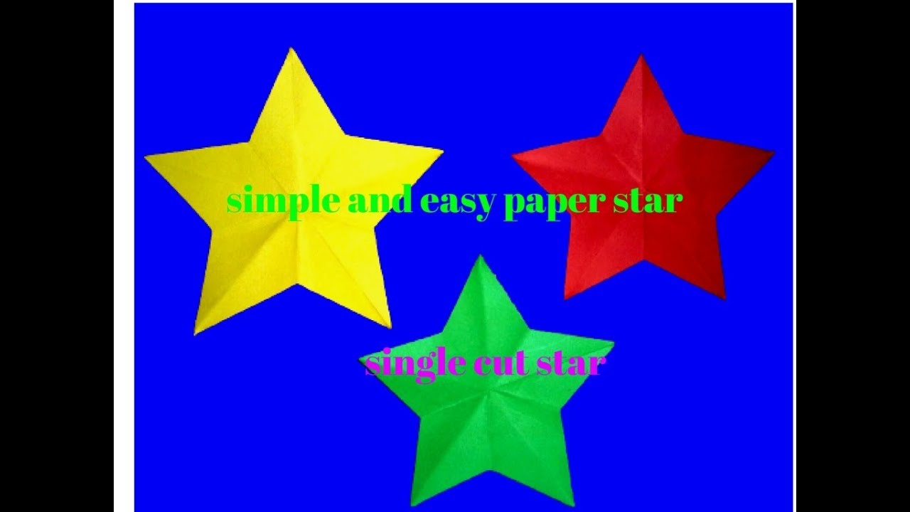 How To Make Simple And Easy Paper Star DIY Paper Craft Ideas how-to-make-simple-and-easy-paper-star-diy-paper-craft-ideas