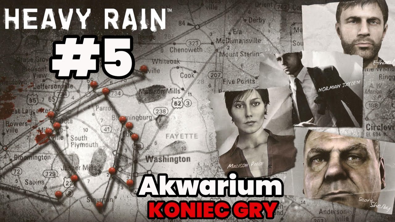 LIVE | Heavy Rain - #5 "Akwarium" !! KONIEC GRY !! - YouTube