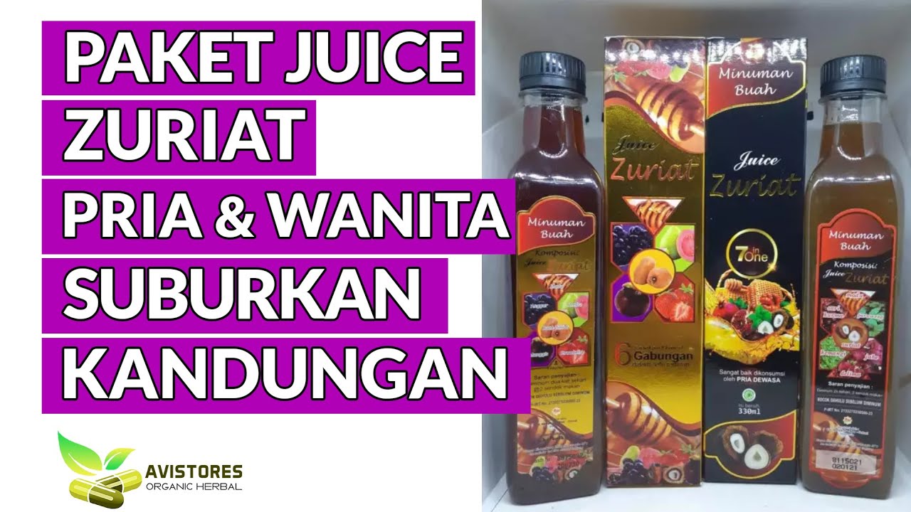 Paket JUICE ZURIAT Pria & Wanita Griya Annur Ramuan Rahasia Menyuburkan ...