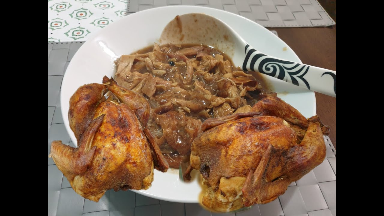 Litson Paksiw (leftover Litson turkey) - YouTube