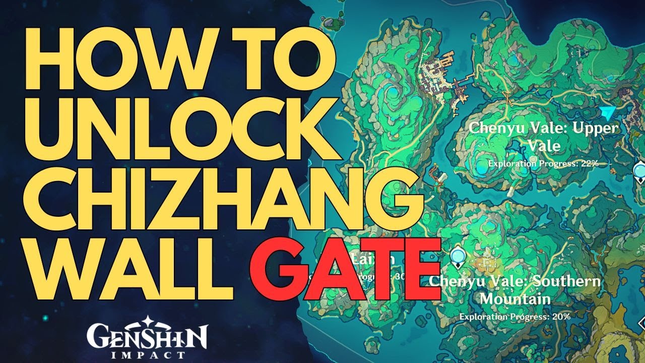 How to unlock Chizhang Wall Gate Genshin Impact - YouTube