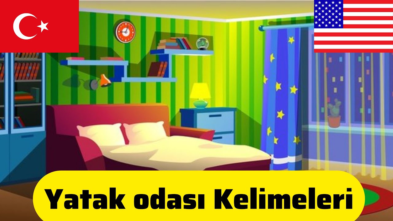 İngilizce Yatak Odası Kelimeleri = Bedroom Vocabulary in Turkish - YouTube