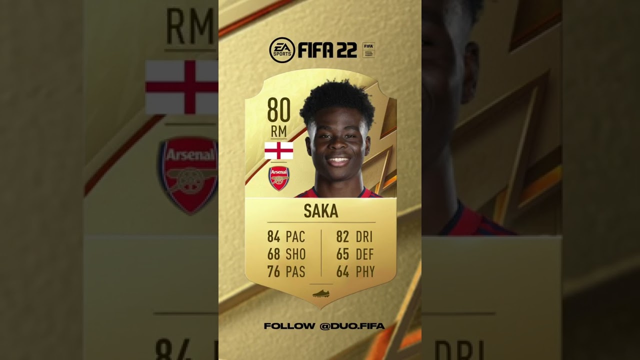 Saka Fifa 23 Card 🏴󠁧󠁢󠁥󠁮󠁧󠁿🔥🤩 - YouTube