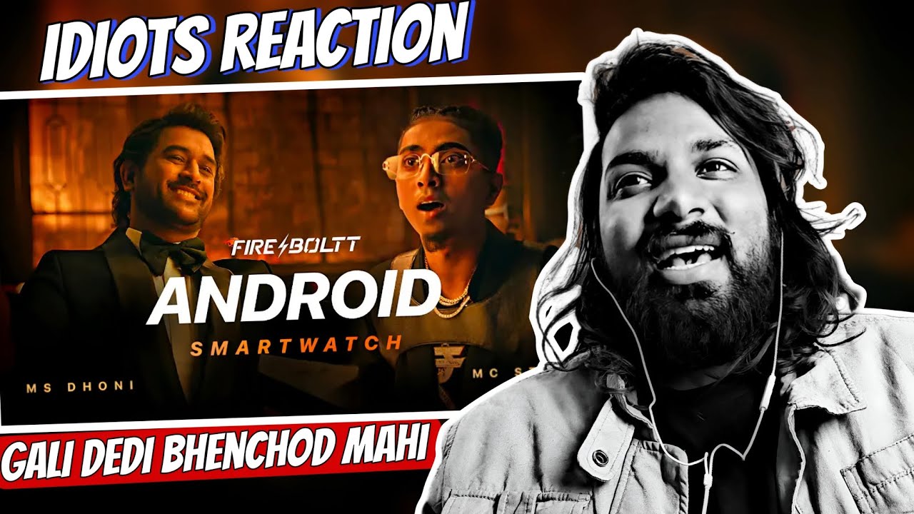 Reaction Fire-Boltt Android smartwatch - Dream | feat MS Dhoni & MC ...