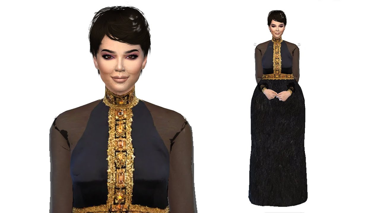 The Sims 4 : Kris Jenner The Met Gala 2018 / Full Pack Dowload (Vogue ...