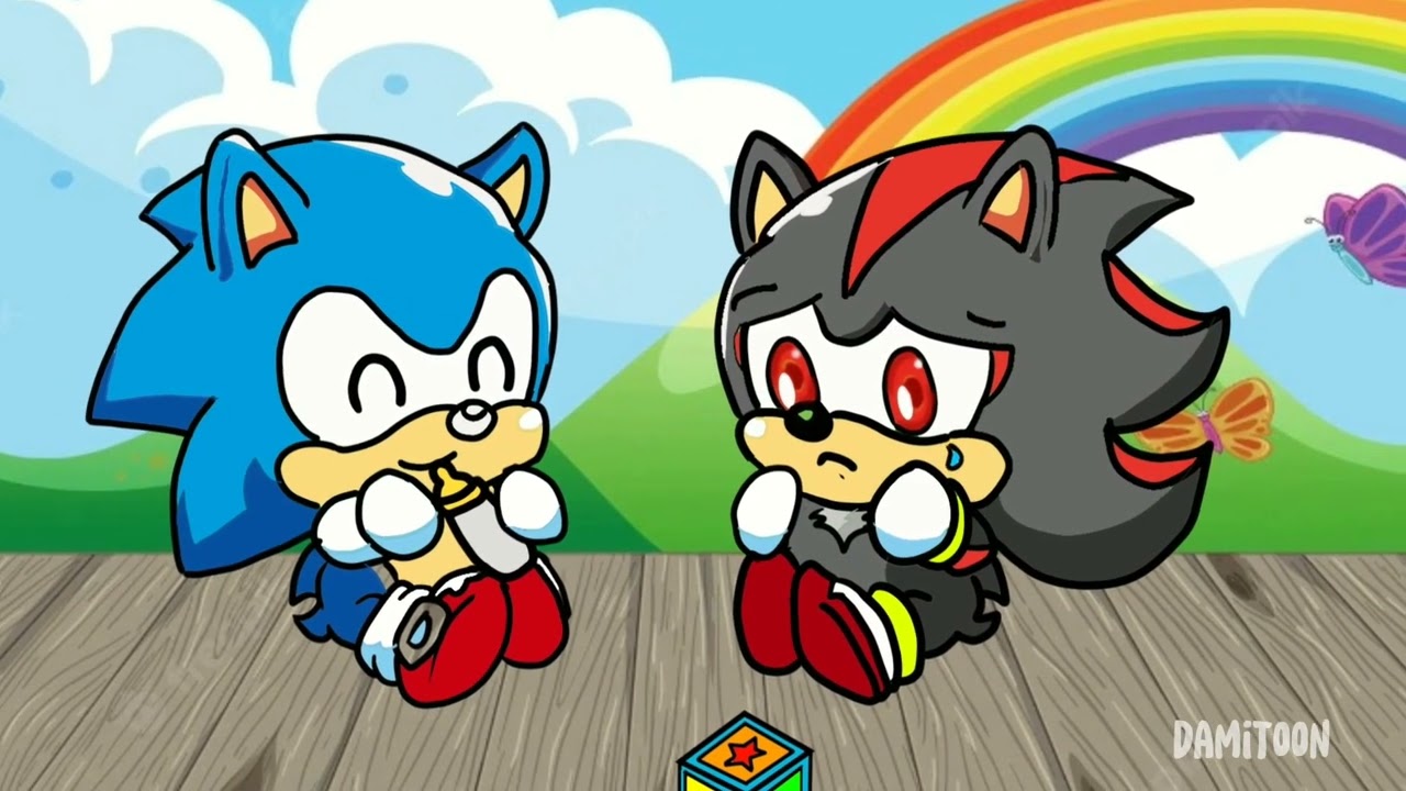 Baby Sonic vs Baby Shadow - YouTube