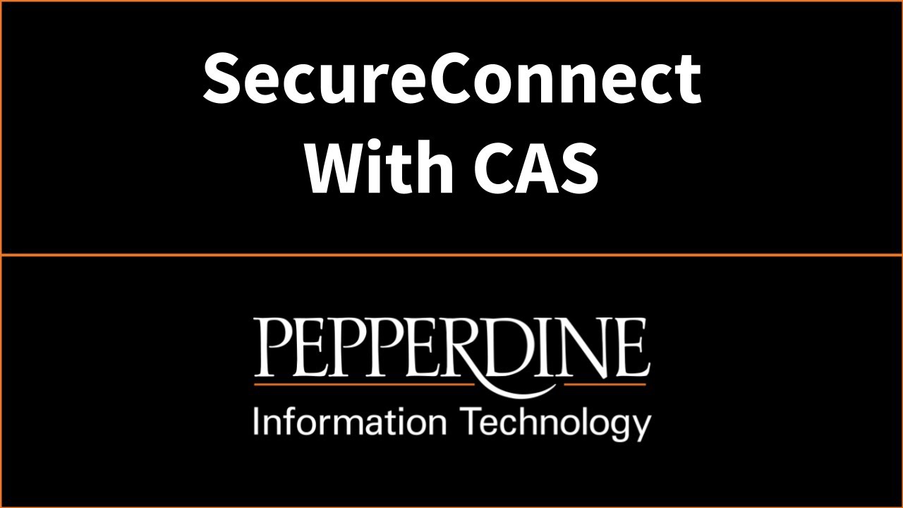 Using SecureConnect with CAS - YouTube