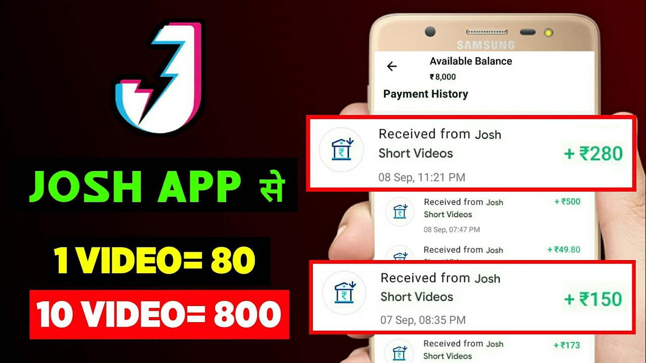 🔴Live Proof | How To Earn Money From Josh App In Hindi | Josh App Se ...