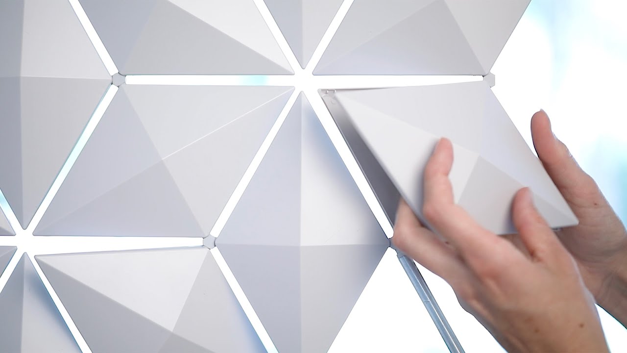 How to place the facet shapes on your Facet room divider - YouTube