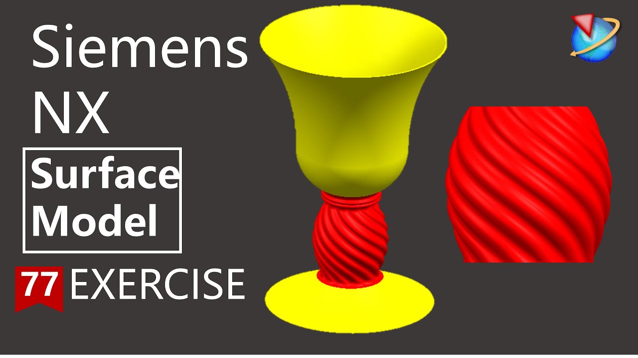 Siemens NX Tutorial for beginners,Shot glass model exercise -77 - YouTube