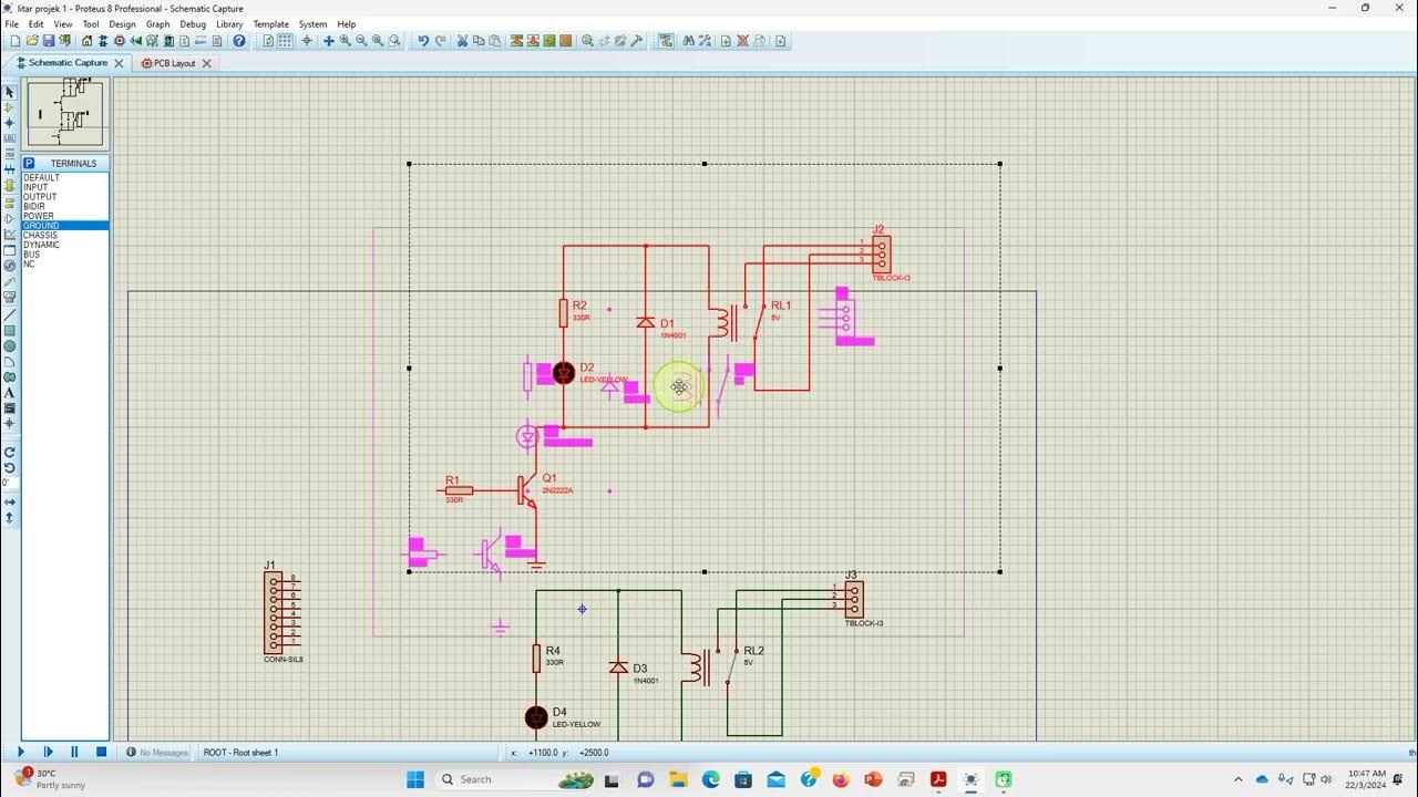 MEMBUAT LITAR MENGGUNAKAN PROTEUS - YouTube