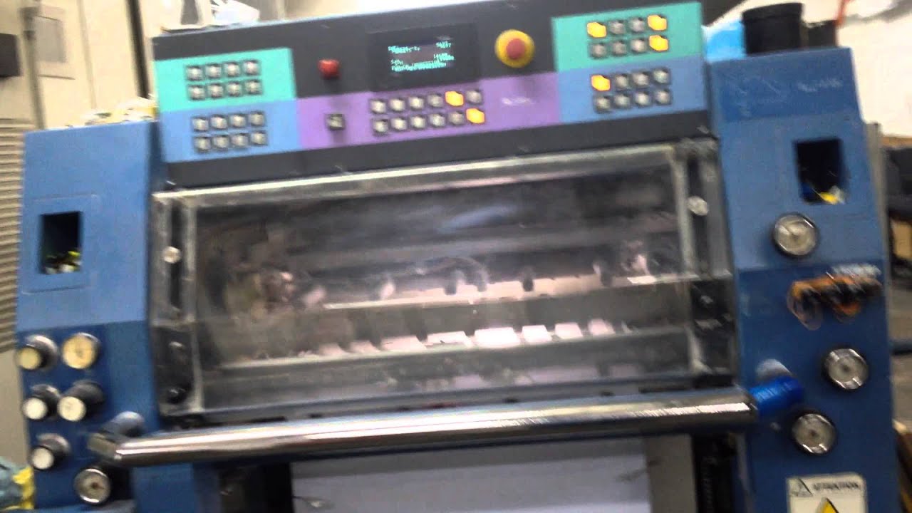 KBA printing machine - YouTube