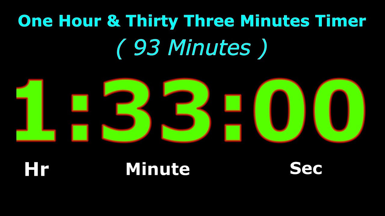 93 Minutes Timer Digital Clock 93 Minutes Alarm 93 Min Stopwatch 93 Minutes Timer Digital Clock 93 Minutes Alarm 93 Min Stopwatch