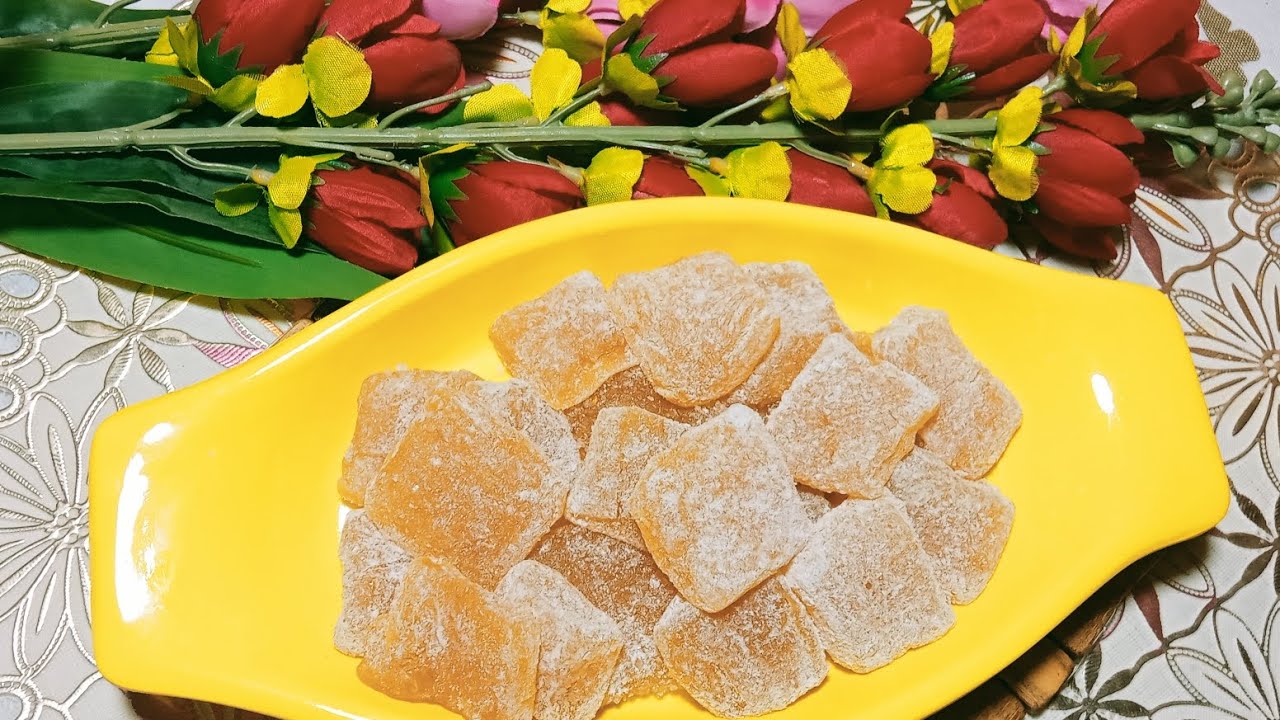 Home made orange 🍊 delight candy# soft and sweet recipe # by cook ...