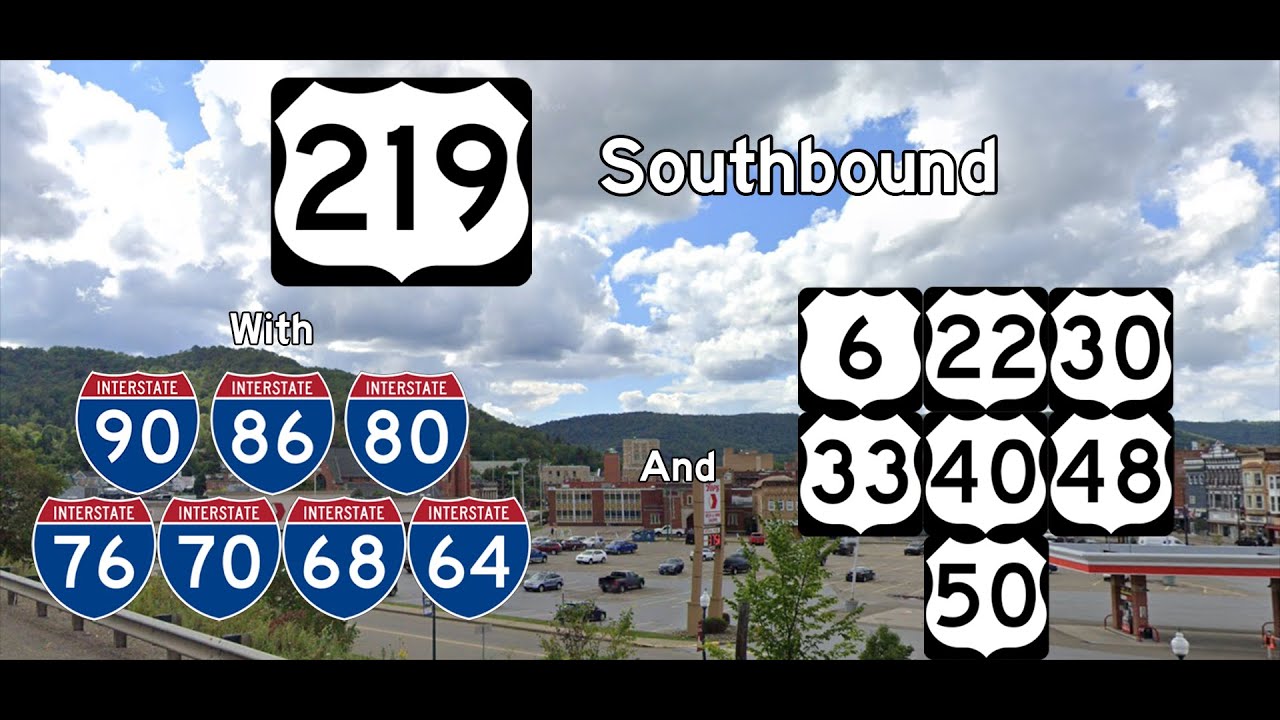 Control Cities on US Route 219 Southbound - YouTube