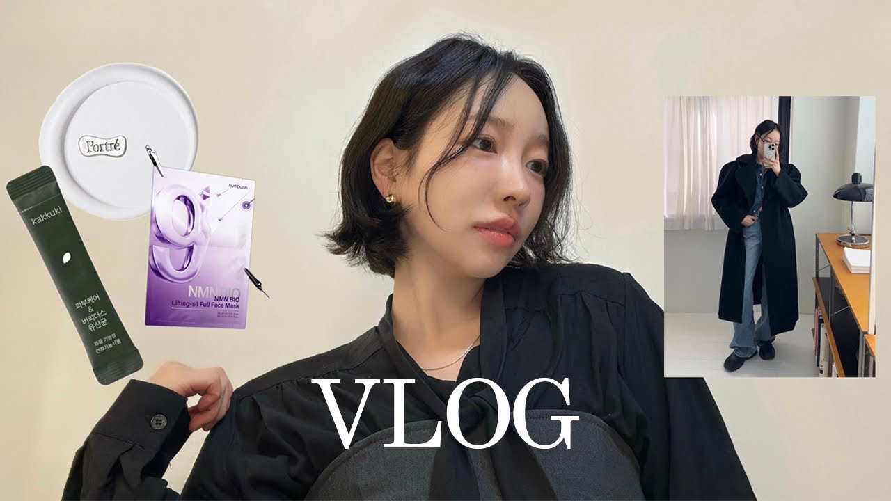 Vlog 일상브이로그 인생 첫 성형상담 예약 몸보신년회 넘버즈인 리프팅팩 스튜디오 룩북 촬영 조카 라이딩 하는
