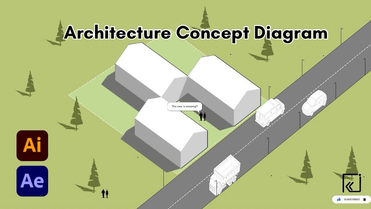 Building Form Evolution Architecture Concept Diagram Motion Graphics By Artikki Youtube