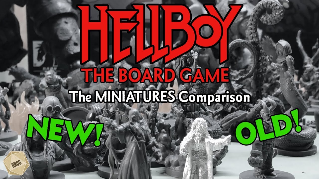 Miniatures comparison and review! Hellboy Boardgame Unboxing Part 3 ...