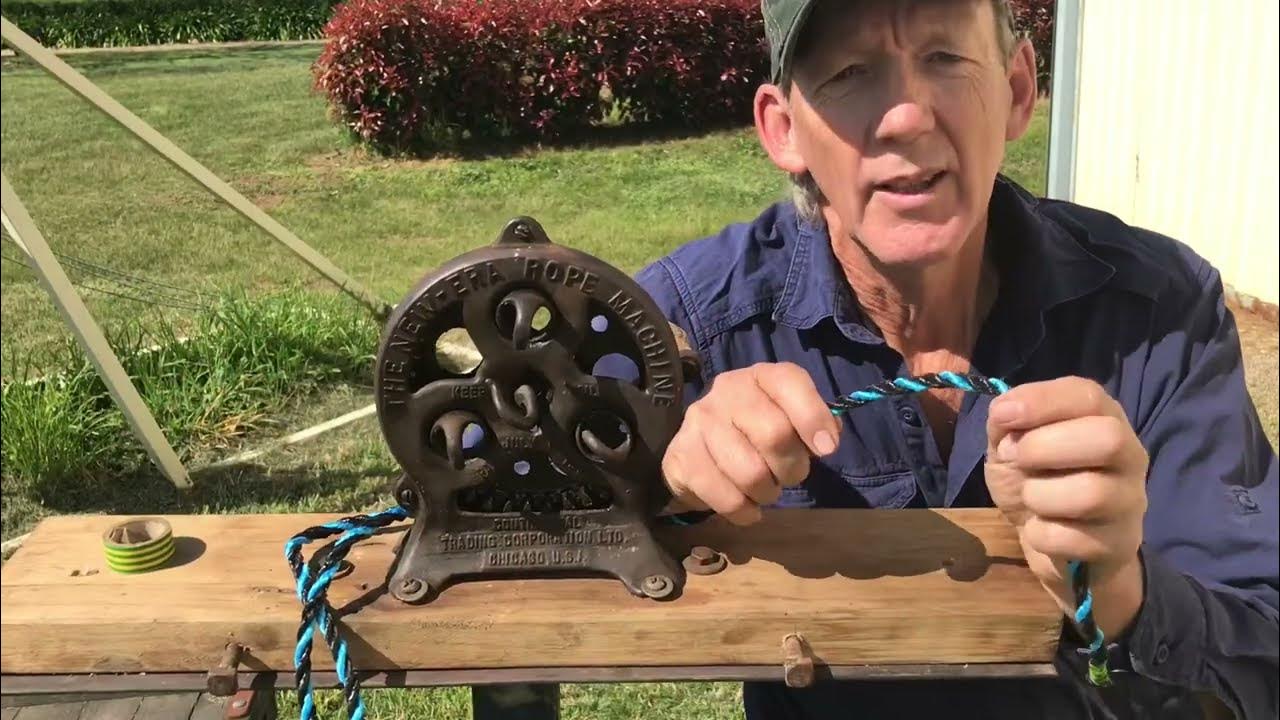 How to Make Rope - New Era Rope Machine - YouTube