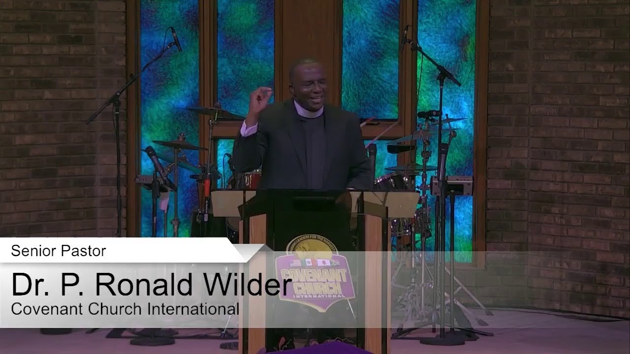 Dr. P. Ronald Wilder - Restoration of Order - Part 1 - YouTube