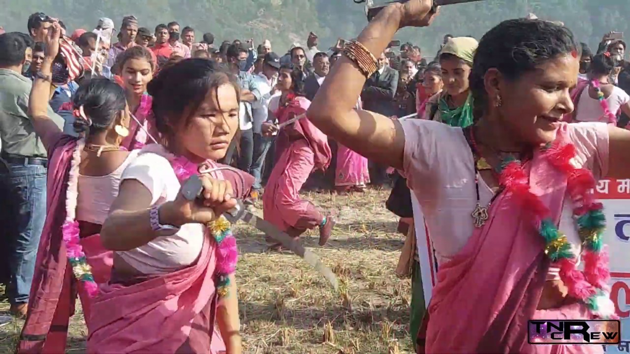 प्यूठानको डल्ले सराय तरवार नाच मेला-२०७५|Dalla Saraya Sword Dance ...