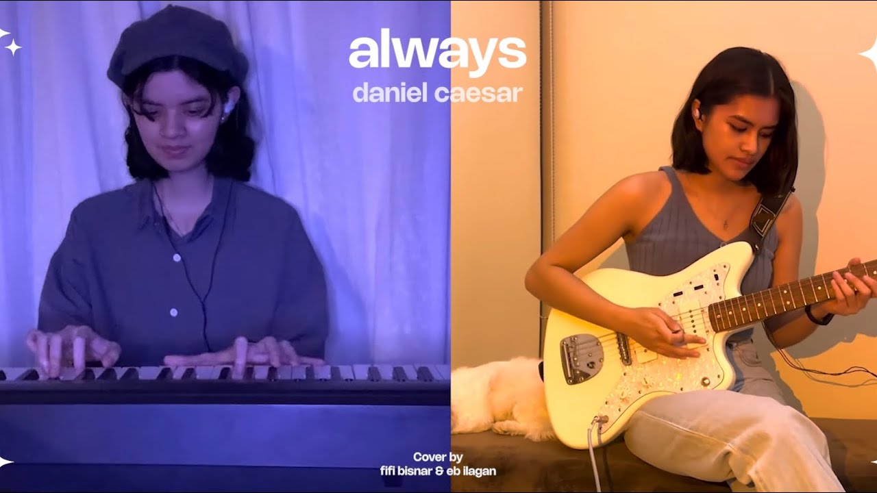 Daniel Caesar - ALWAYS (guitar & piano cover) COLLAB - YouTube