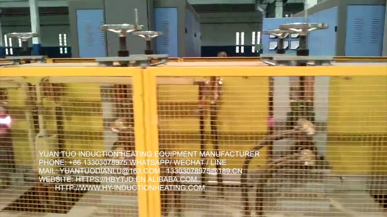 steel rebar quenching line - YouTube