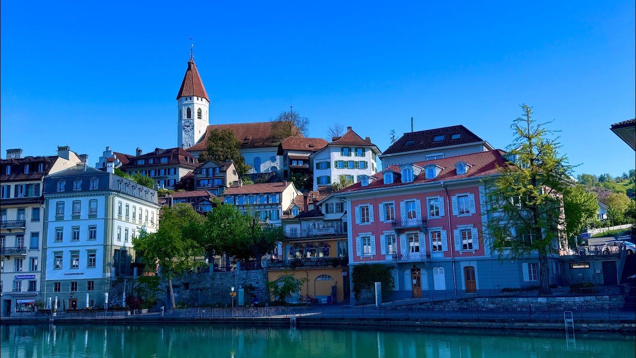 Walk by the River and Wooden Bridge in Thun – Nature and Tranquility ...