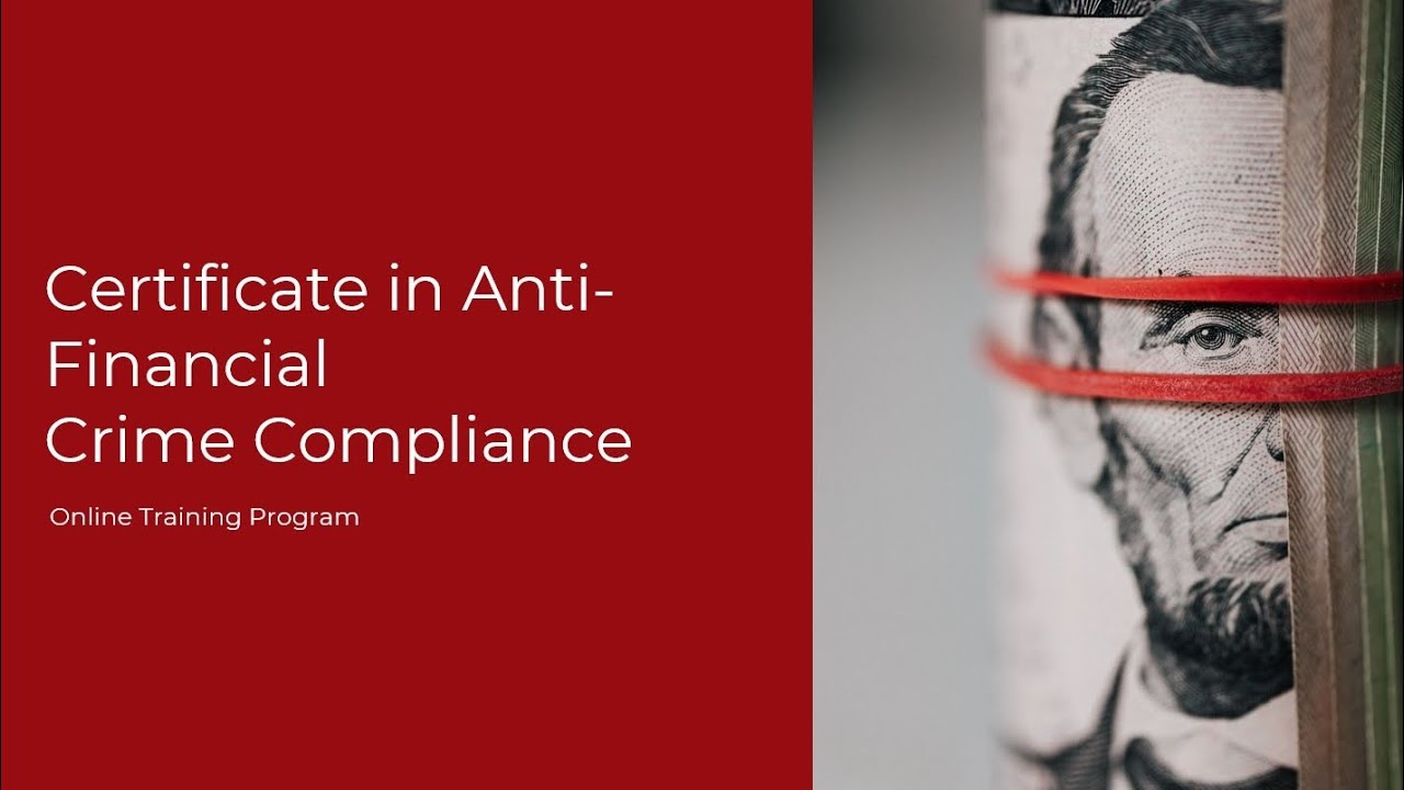 Certificate in Anti-Financial Crime Compliance (Course Trailer ...
