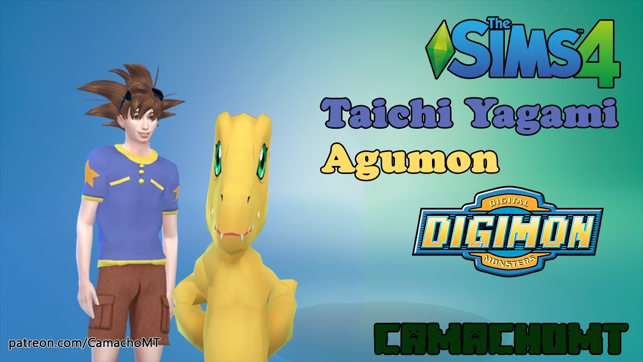 Tai y Agumon| Digimon | Sims 4 | Descarga + CC - YouTube