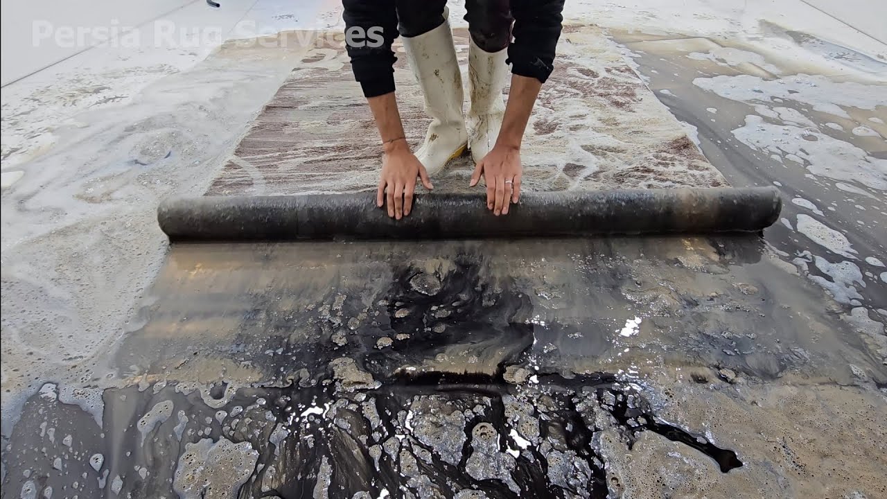 handmade nomadic persian rug transformation/ #satisfying # ...