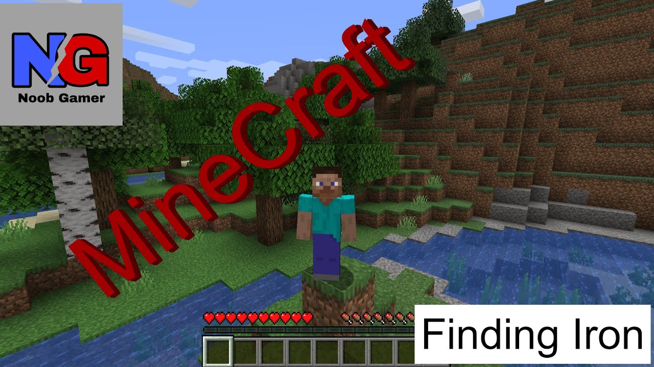 MineCraft Day 4 survival ( Finding Iron ) - YouTube