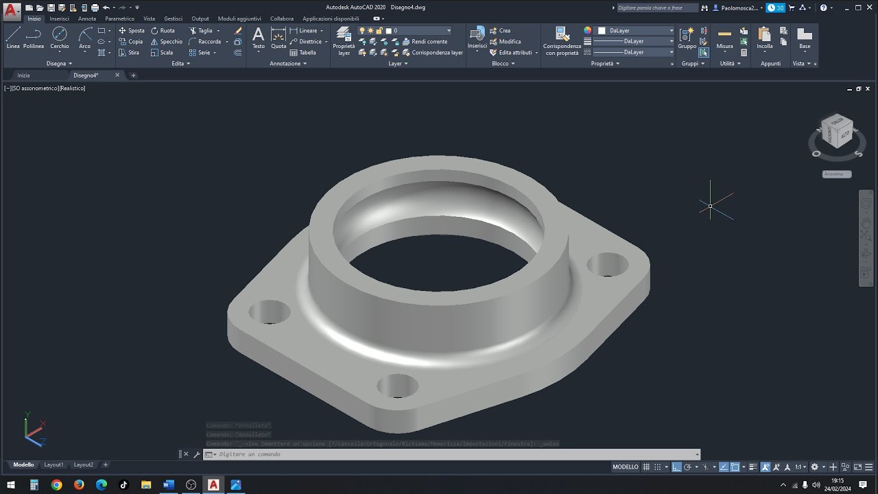 Realizziamo un SUPPORTO MECCANICO 3D su Autocad - Prof. Paolo Mosca ...