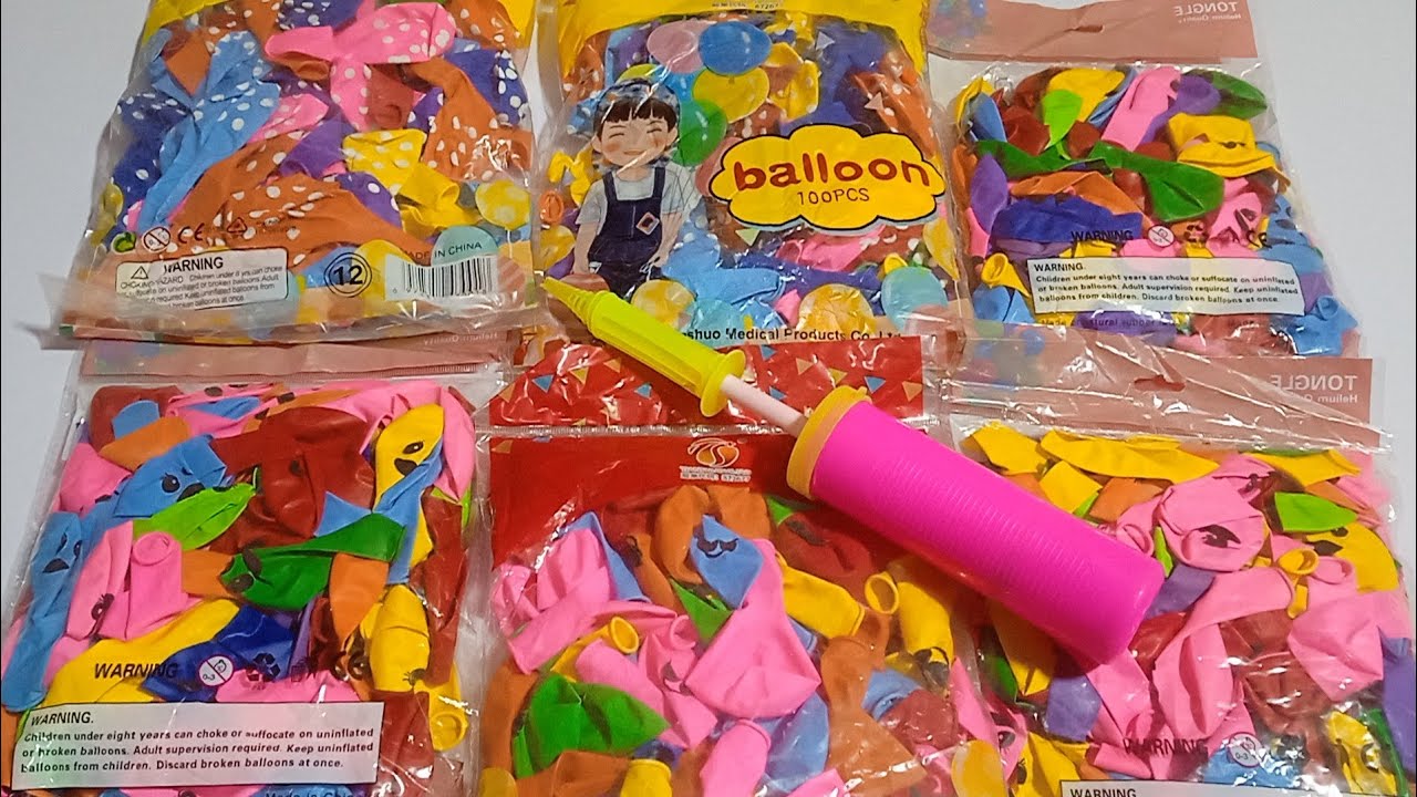 Lot of Balloons | Blowing up Big Collection Colourful balloons ...