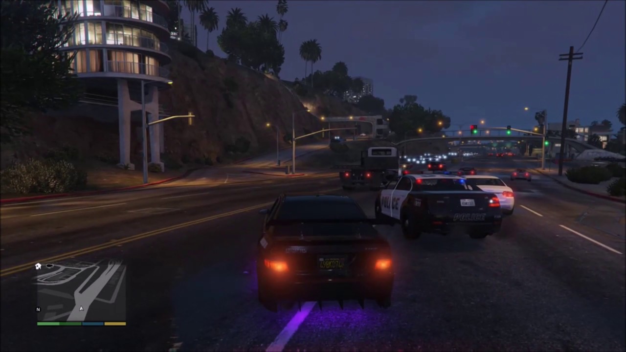 GTA 5 NPC Police Chase 8 - YouTube
