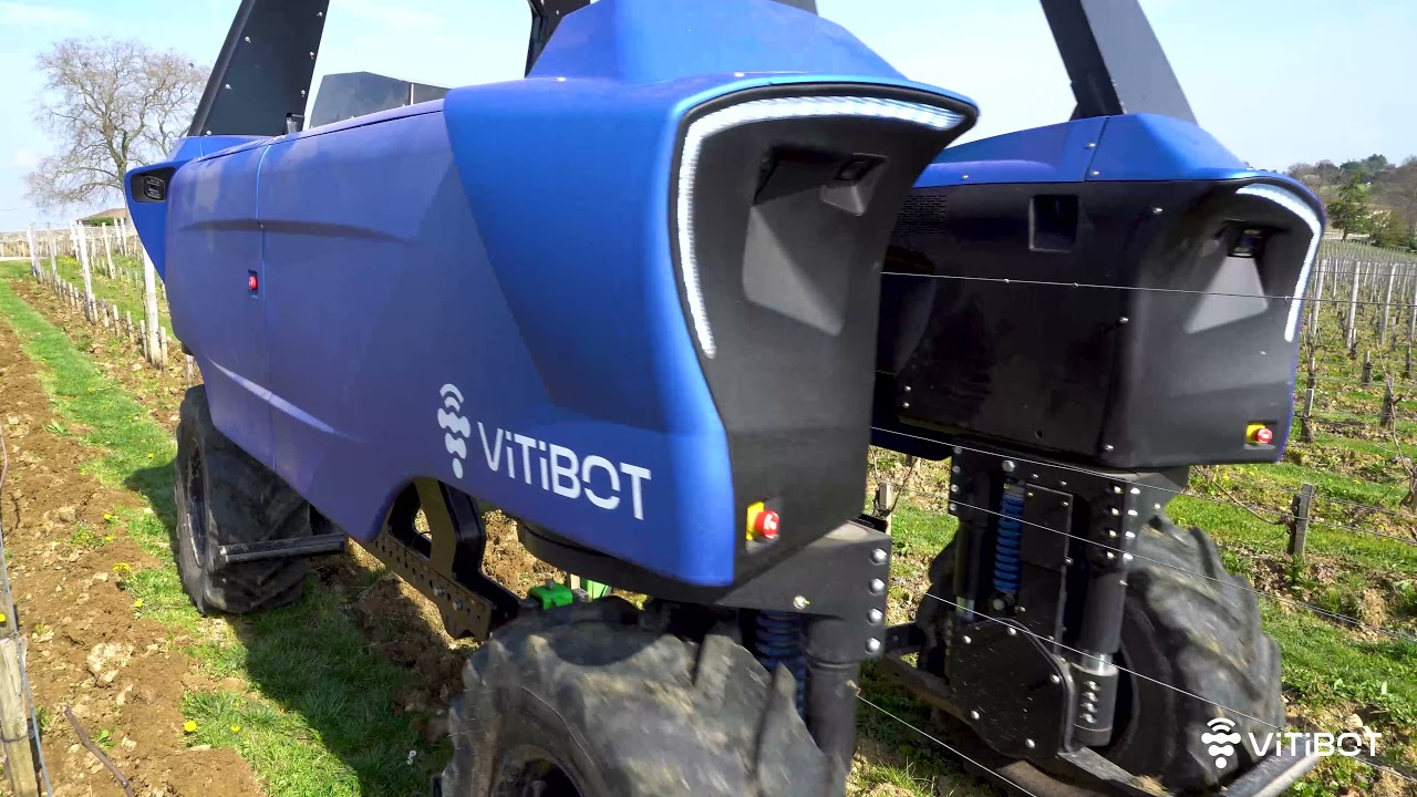Démonstration - Château Barde Haut - VitiBot - Robot Viticole - Saint ...