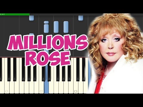 🎹 alla pugacheva - millions rose (Piano Tutorial Synthesia) ❤️♫