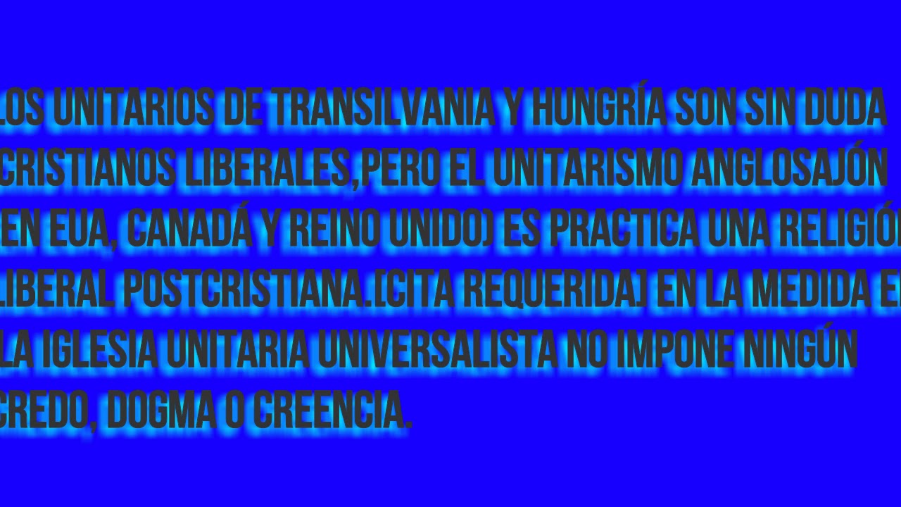 unitarismo universalista - YouTube