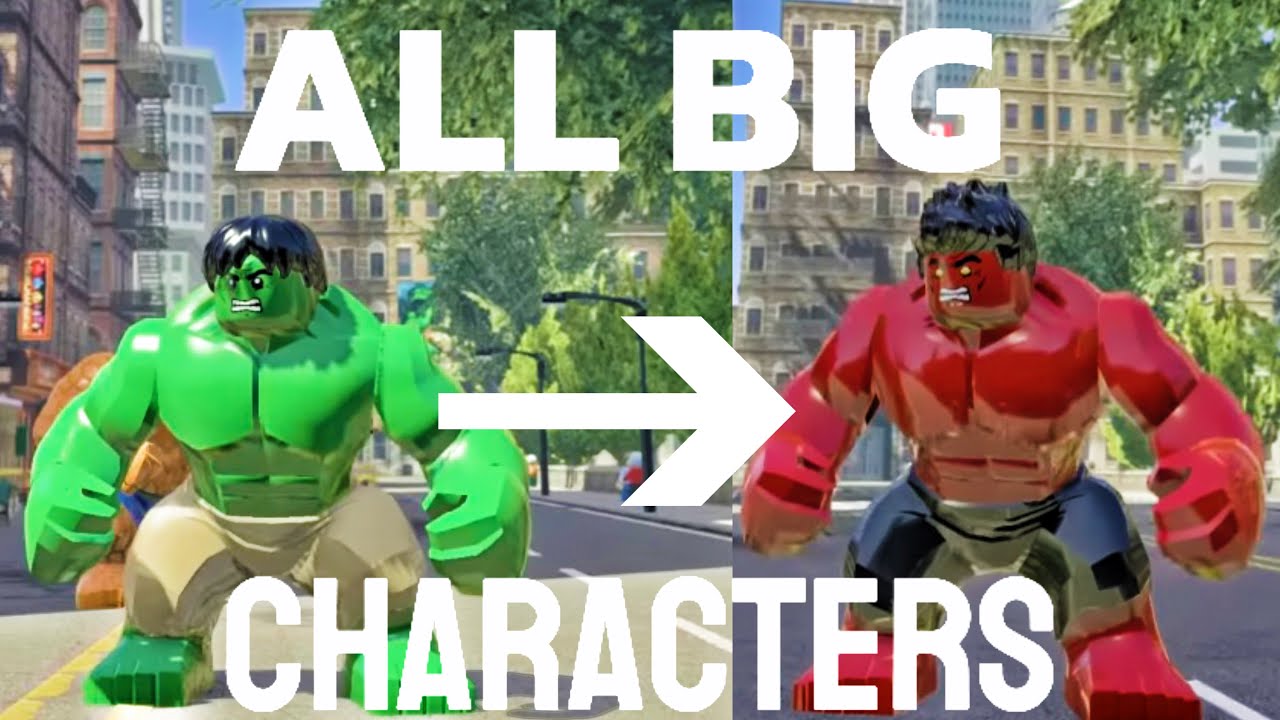 All Big Characters In LEGO Marvel Super Heroes (Updated) - YouTube