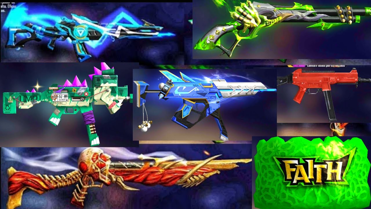 NOVO MELHOR PACK DE TEXTURA ATUALIZADO!!! 🤤😱 ( UMP RUBY,MP5 CHUN-LI ...