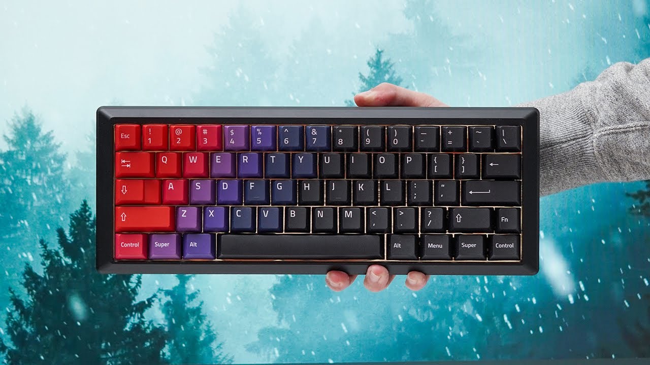 Fusion60 with FFFF Switches (Lubed) Typing Test - YouTube