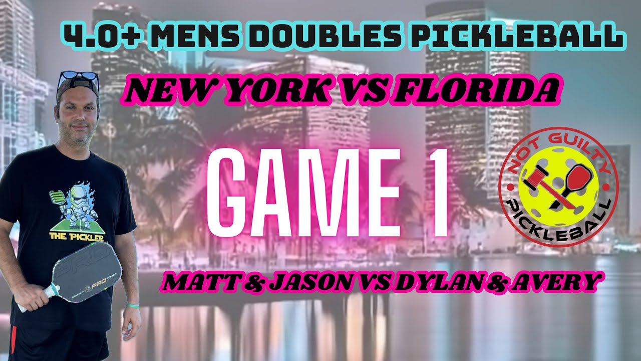 4.0 Mens Doubles Pickleball | Matt & Jason vs Dylan & Avery | CityPickle West Palm Beach | Game ...