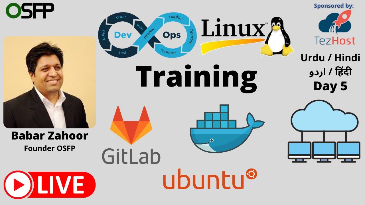 Linux and DevOps Training | Gitlab, Ubuntu, Docker | Babar Zahoor | Day 5 | Urdu / اردو / Hindi ...
