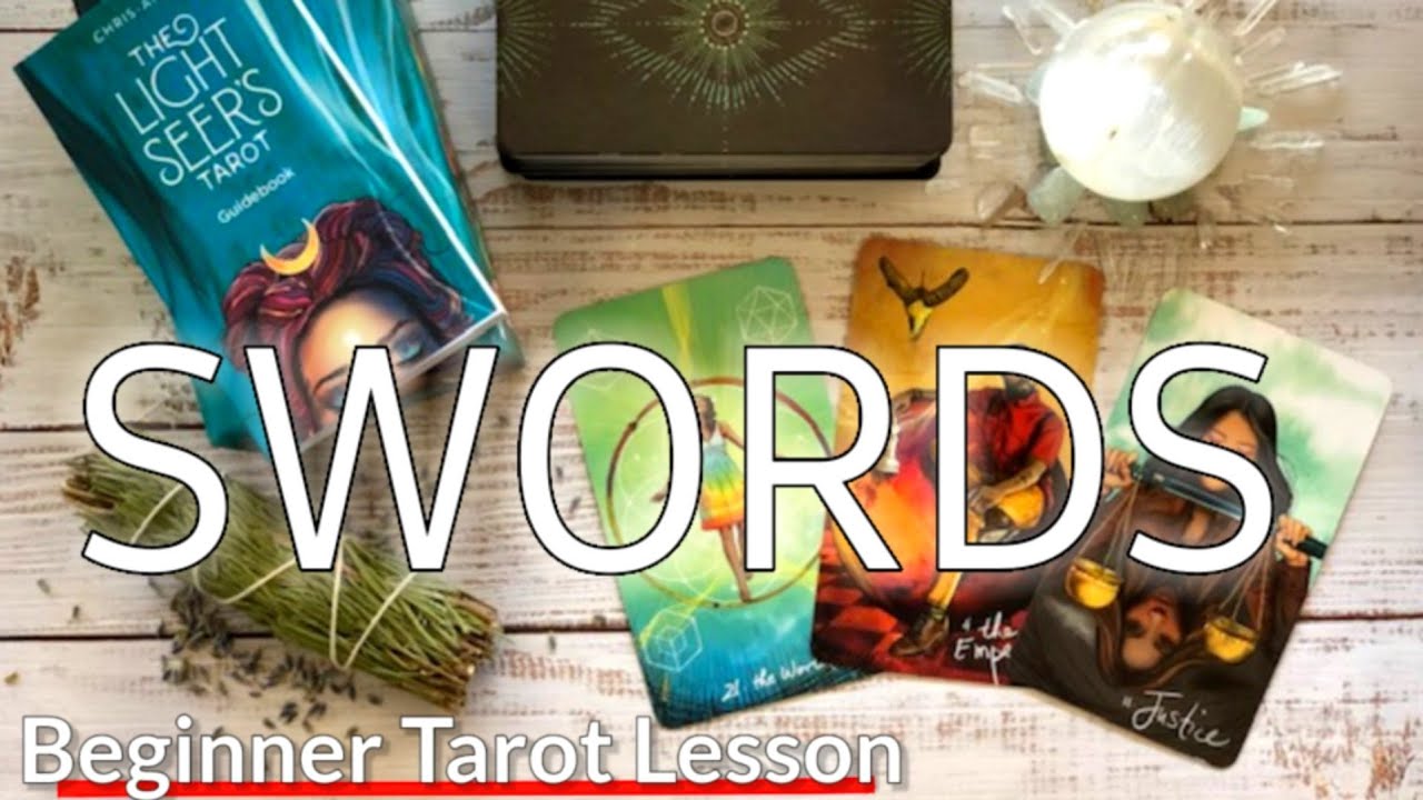 Tarot Tutorial For Beginners 📚 • SWORDS • (LIGHT SEER'S TAROT DECK ...